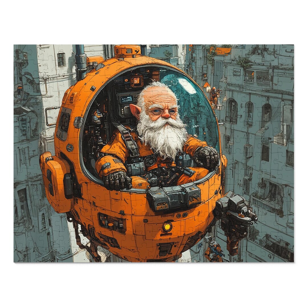 Jigsaw Puzzle, A Sci-fi Comic Style Dwarf Inside a Mechanical Cell 30 ...