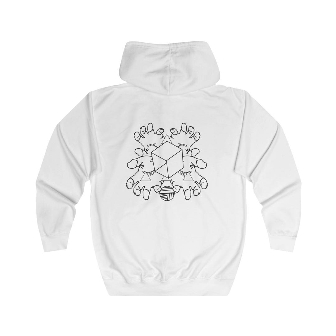 Geometric Cube Hoodie | Back Print - Etsy