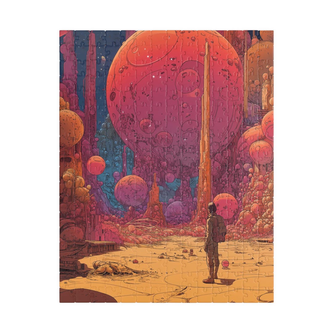 Surreal Alien Landscape Puzzle | Space Planet Art Jigsaw - Etsy
