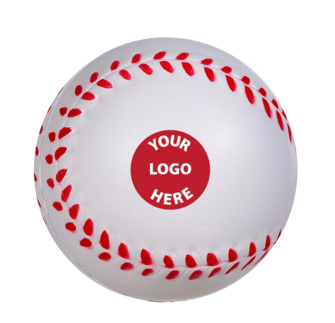 Set of 75 Baseball Stress Ball With Custom Logo/message - Etsy