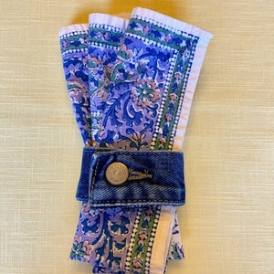 Denim Napkin Rings Upcycled Recycled Denim Jeans Country Wedding Decor ...