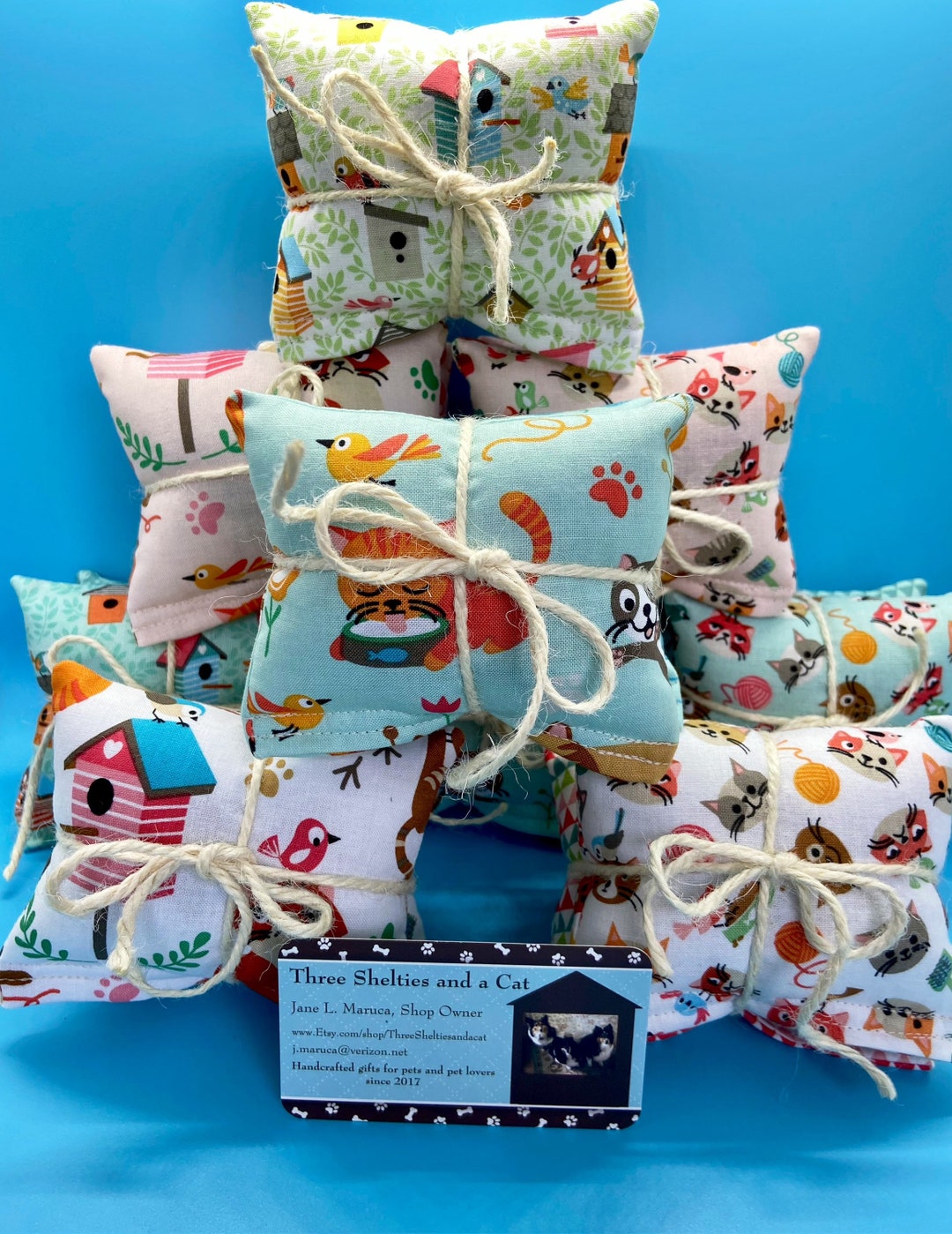 CATS MEOW Catnip Pillows Set of 2 Catnip Toys With Organic - Etsy CATS MEOW Catnip Pillows Set of 2 Catnip Toys With Organic - Etsy