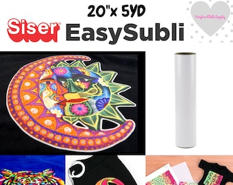 Siser Easysubli Sublimation Iron-on Heat Transfer Vinyl HTV 20 Rolls - Etsy