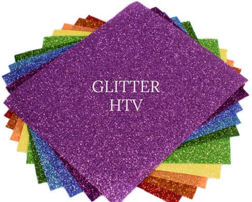 Glitter HTV Heat Transfer Vinyl 12 X 20 / 10 | Etsy