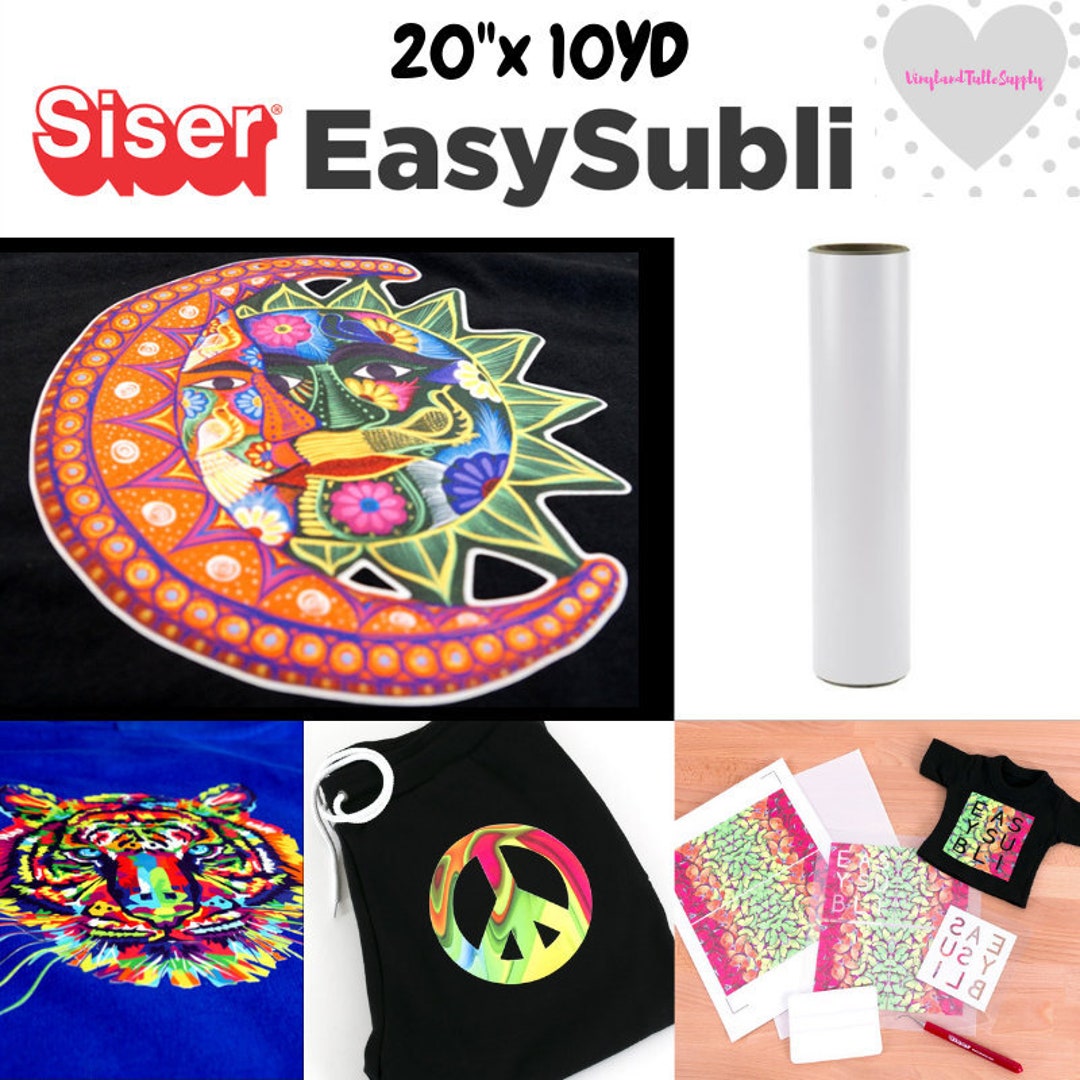 Siser Easy Subli 20 X 10 Yards / Printable Vinyl / Cut and Print / Heat ...