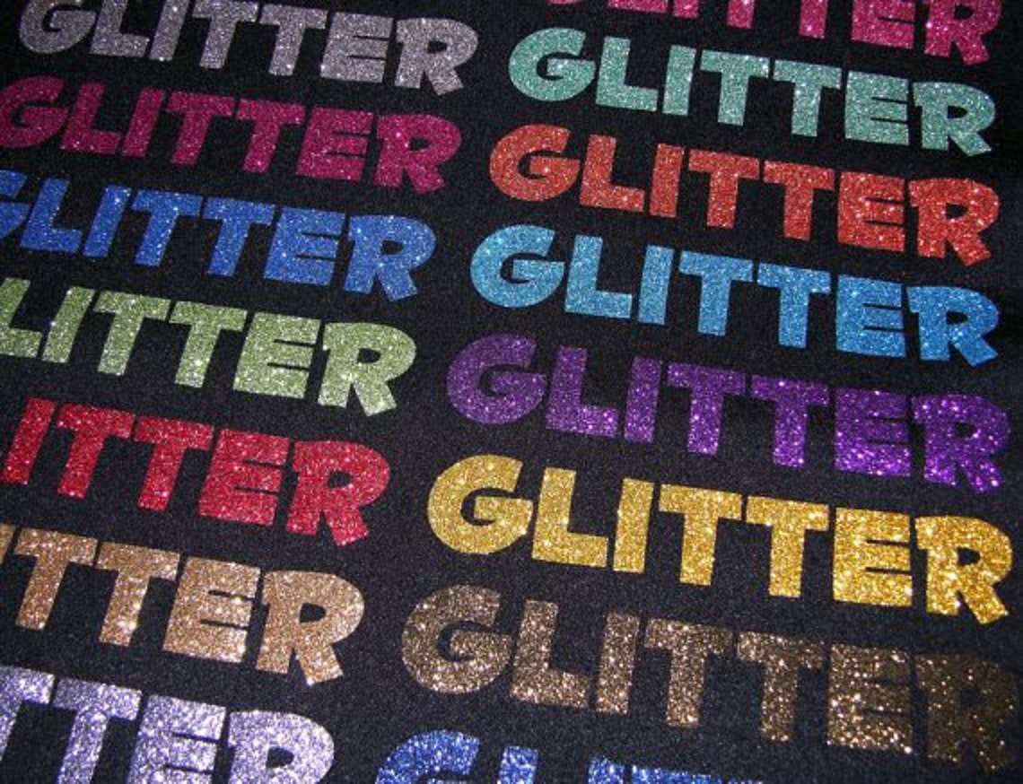Glitter HTV 12 X 20 / 1-sheet / Glitter Siser - Etsy