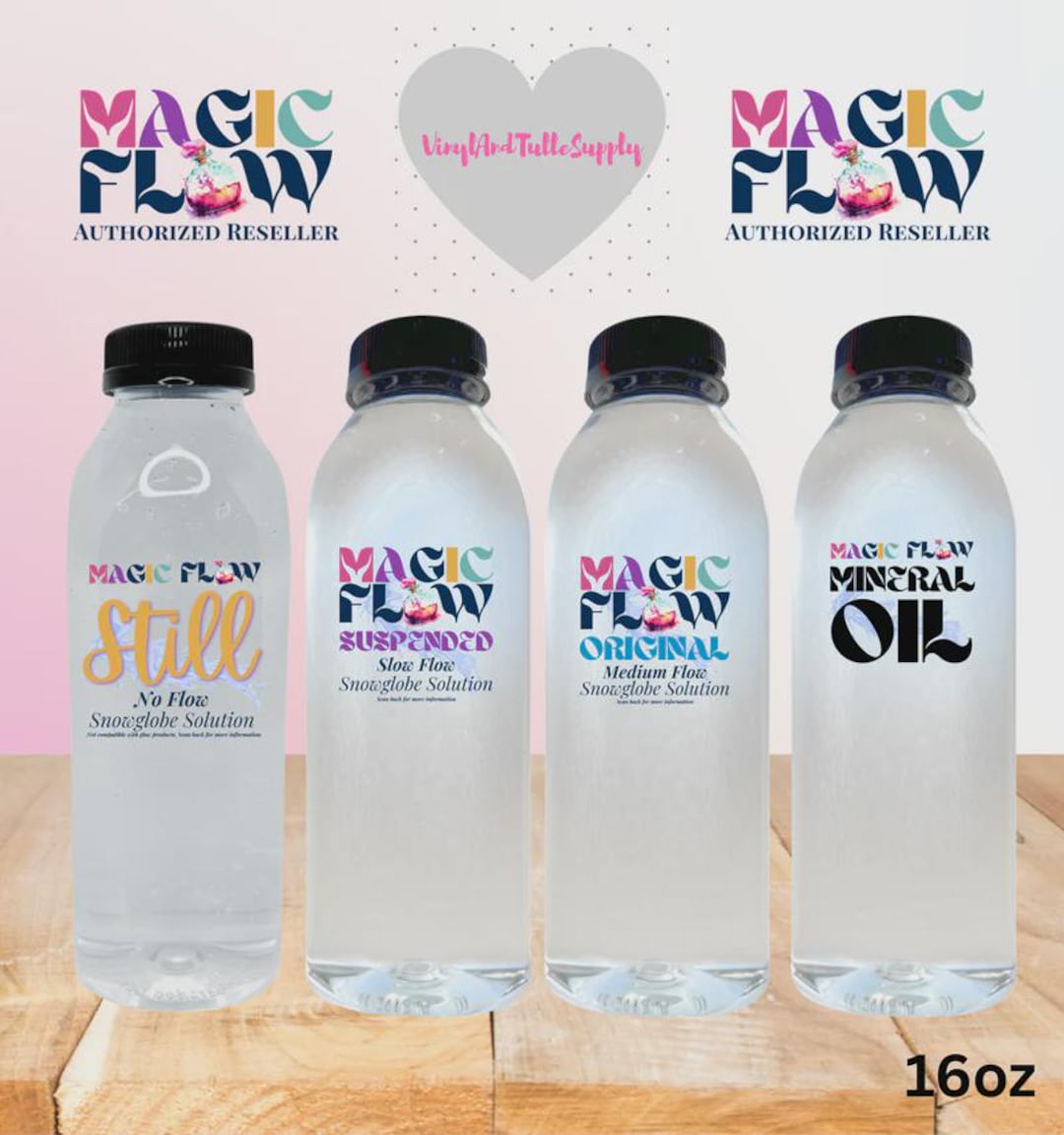 Magic Flow™ Snow Globe Solution Bundle 16oz | Premixed Snowglobe ...