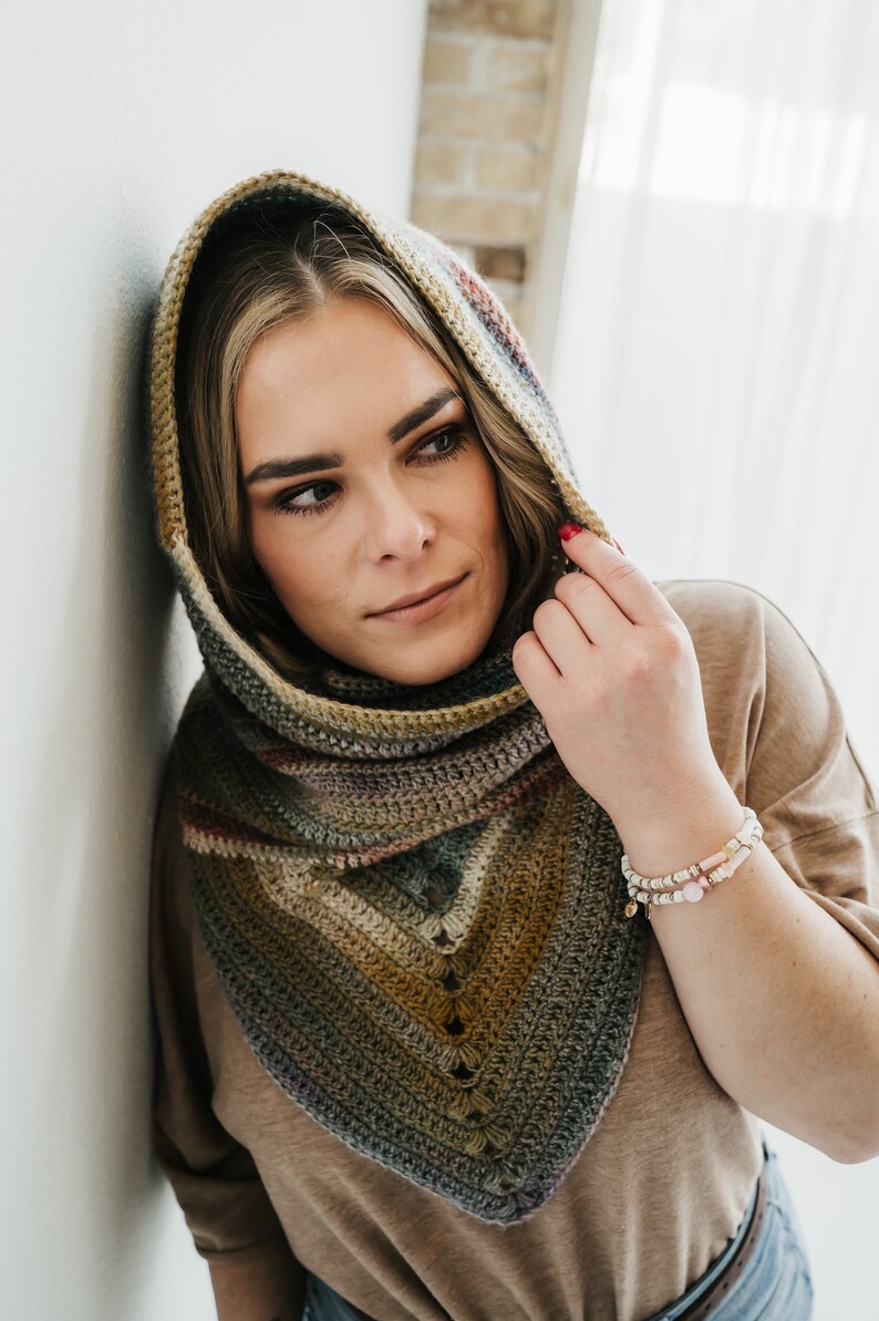4 PDF Crochet Patterns - Hooded Cowls - Bandana Scarves With Hoods ...