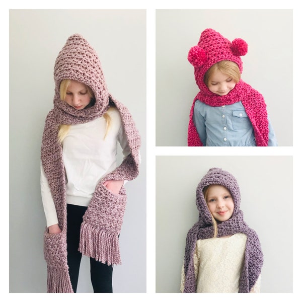 Girls Scarf Pattern - Etsy