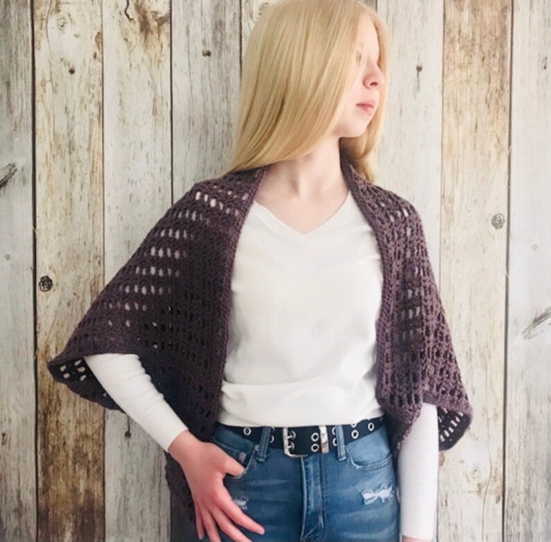 PDF Crochet Pattern - the Lark Cherie - Spring Time Cocoon Shrug - Etsy