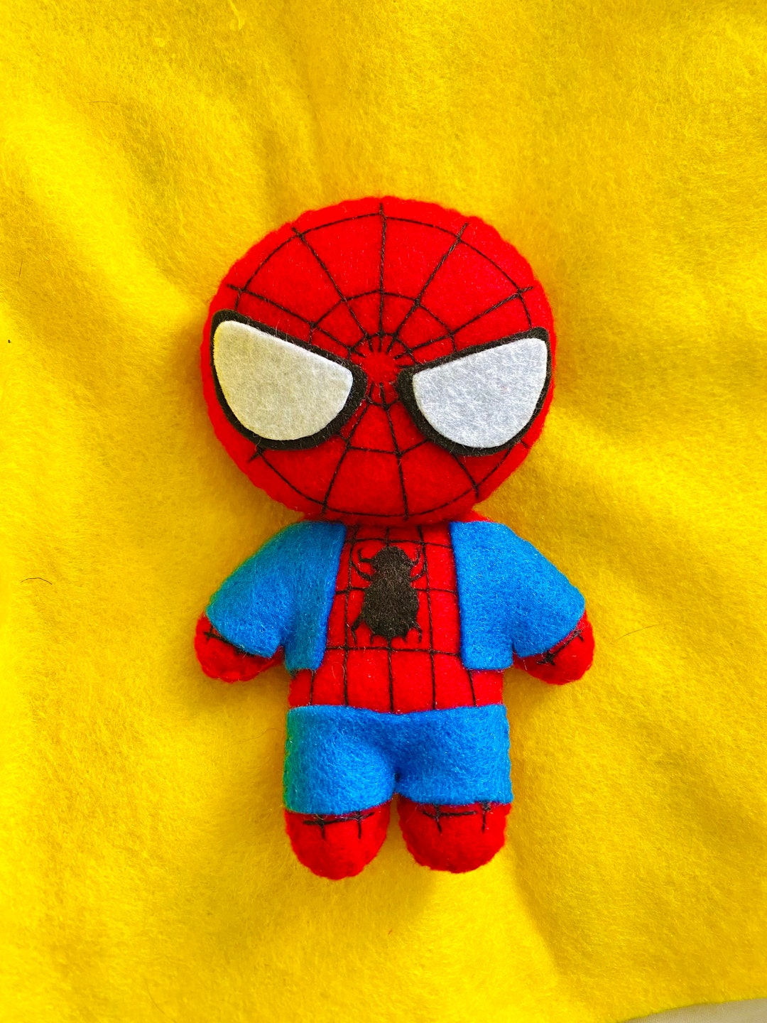 Chibi Spider Man Super Hero Felt Doll Felt Doll Plush - Etsy
