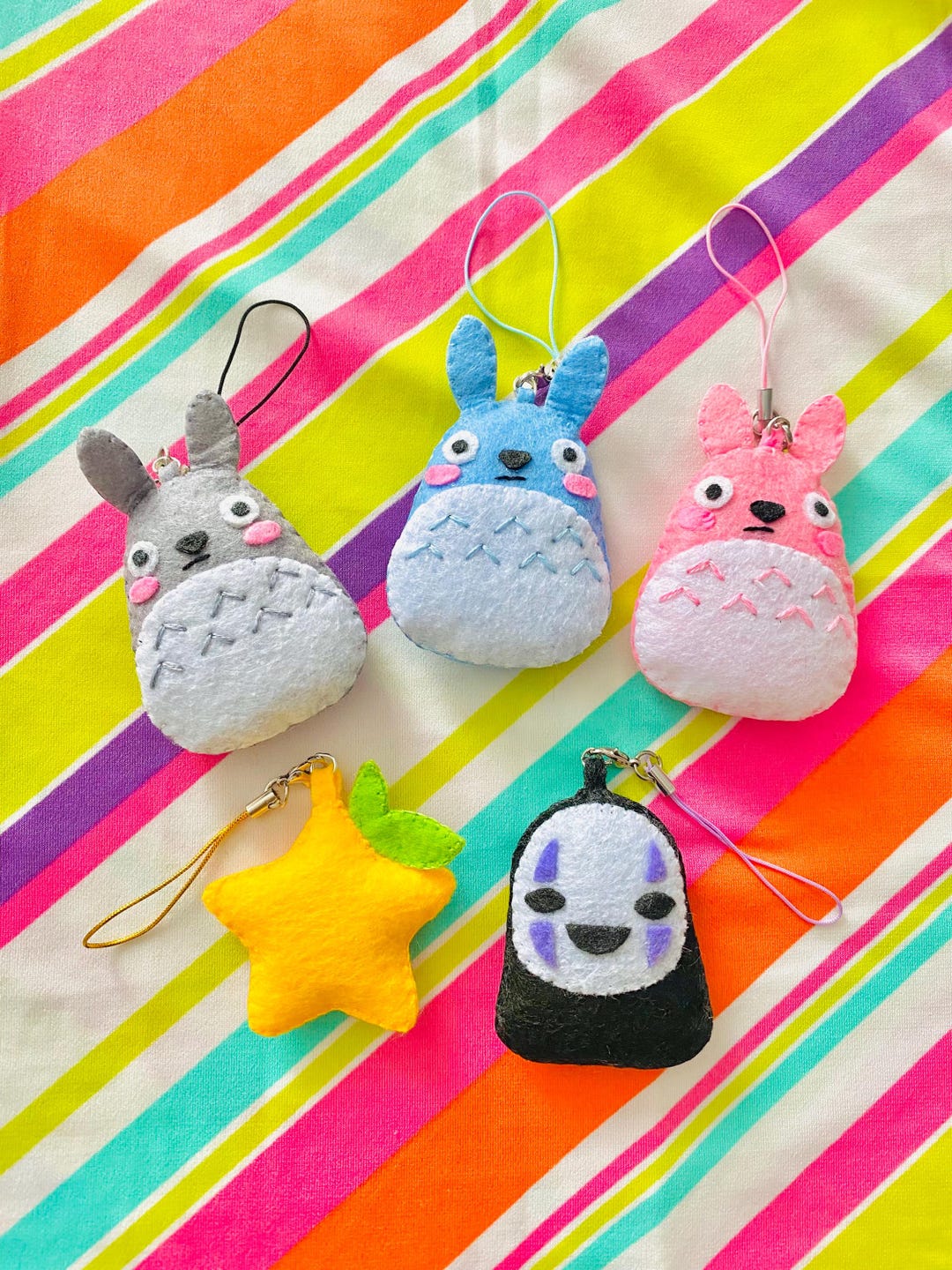 Anime Felt Keychain | Handmade Accessories | Handmade | - Etsy