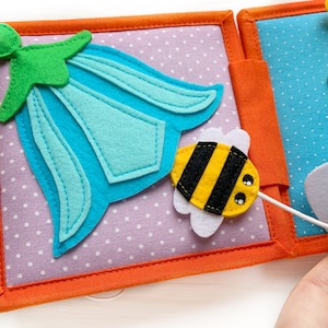 MINI Quiet Book Baby Book Mini Bear Book First Baby Gift | Etsy