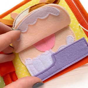 MINI Quiet Book Baby Book Mini Bear Book First Baby Gift | Etsy