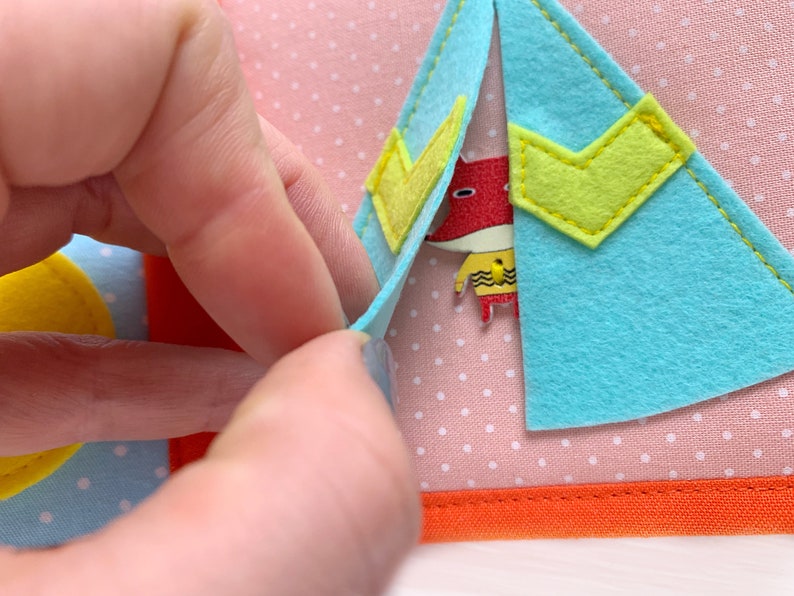 MINI Quiet Book Baby Book Mini Bear Book First Baby Gift | Etsy