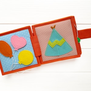 MINI Quiet Book Baby Book Mini Bear Book First Baby Gift | Etsy