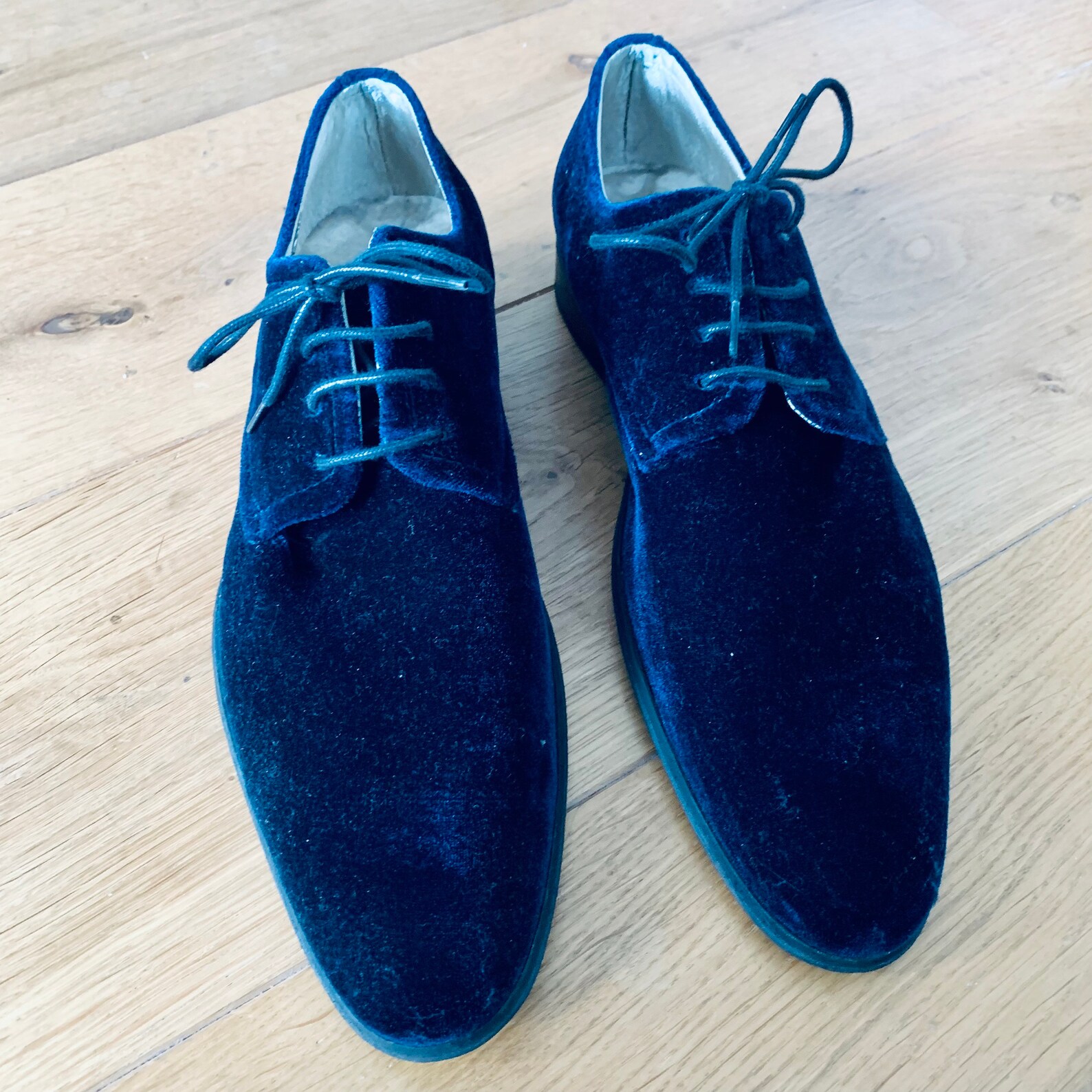 BLUE VELVET Party Shoes - Etsy