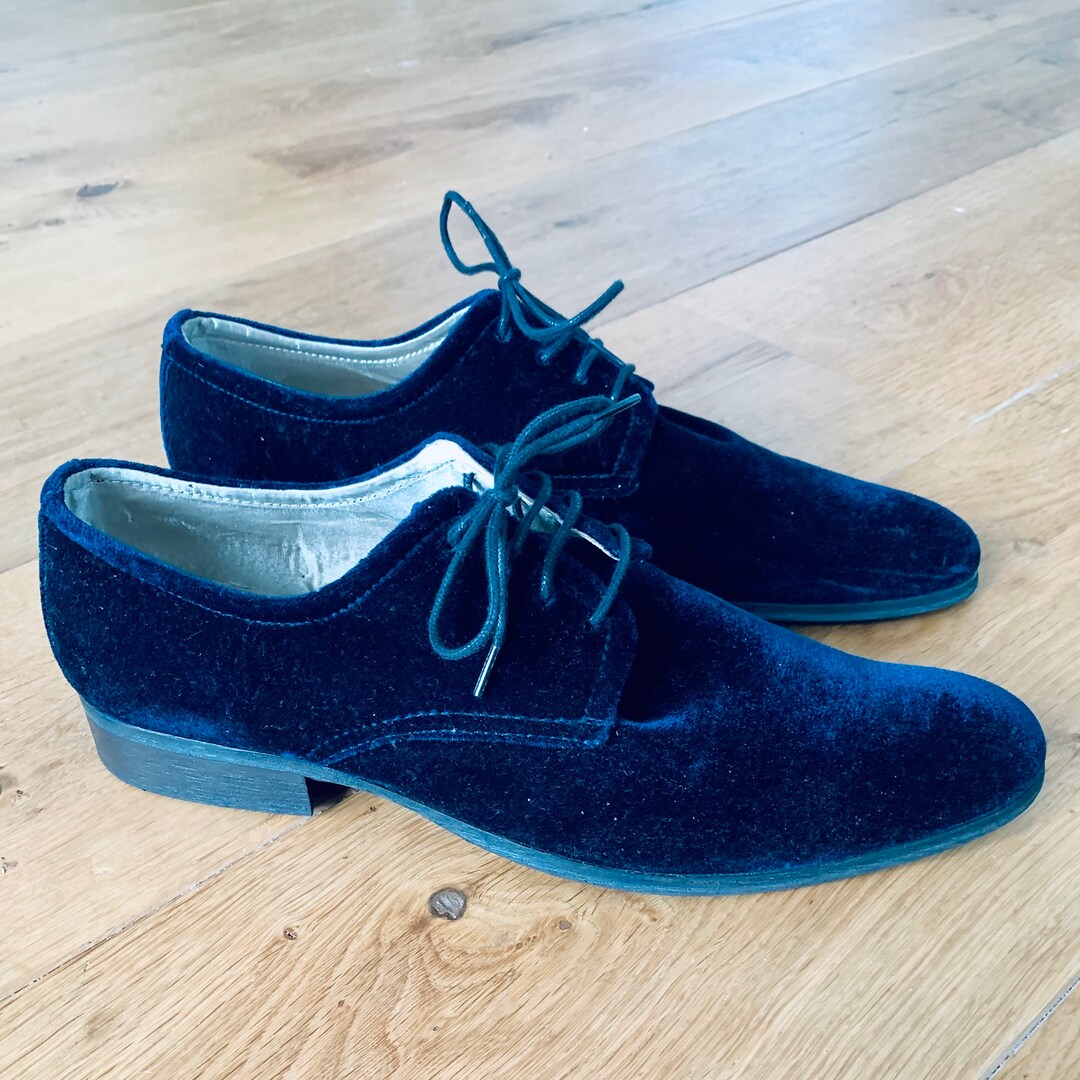 BLUE VELVET Party Shoes - Etsy