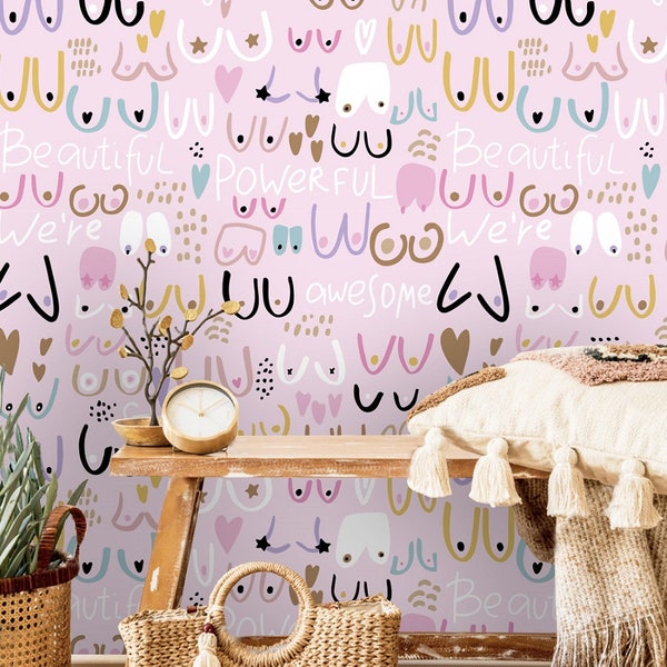 Removable Wallpaper Girls - Etsy