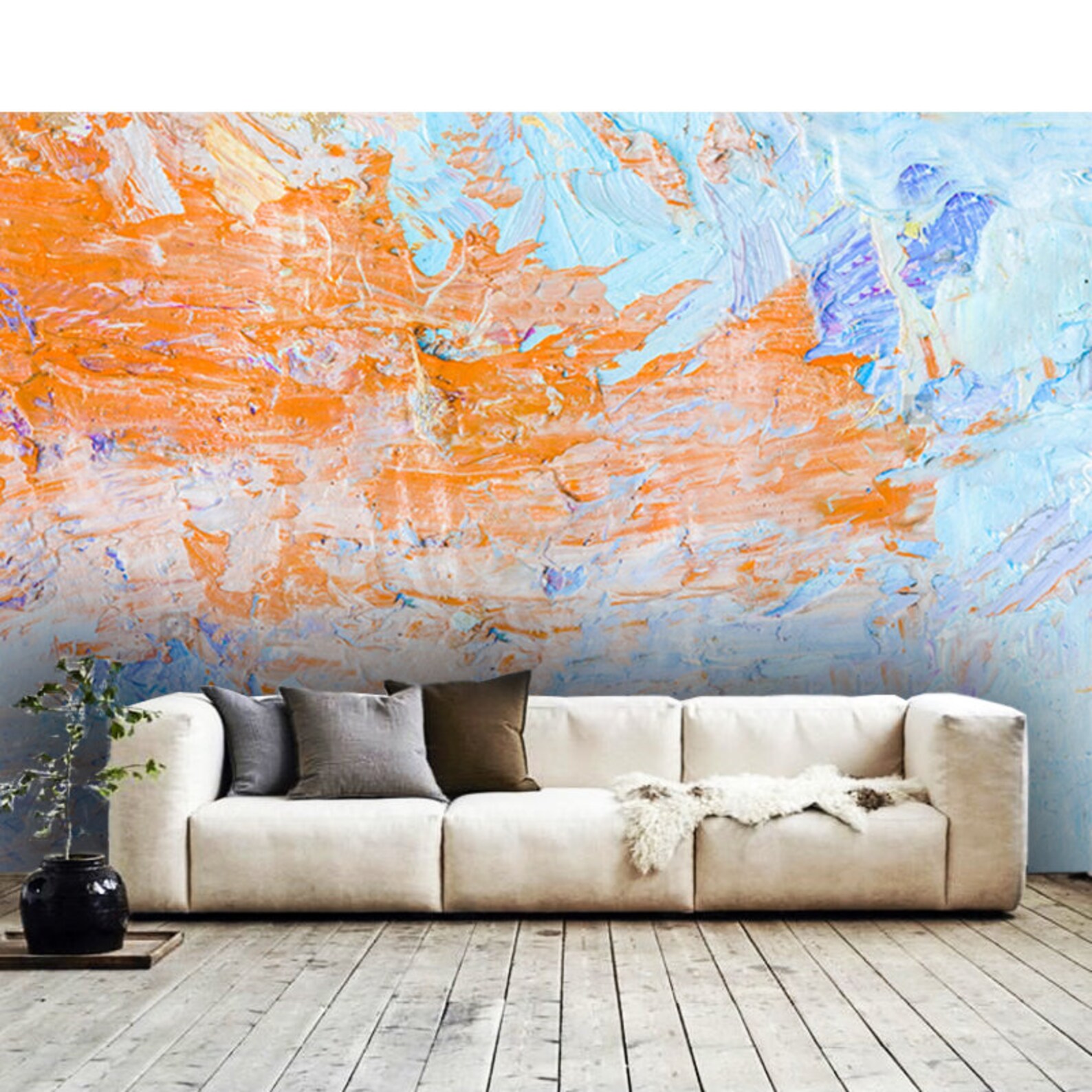 Wallpaper Vinylself Adhesiveart Abstract Oil Large Photo - Etsy
