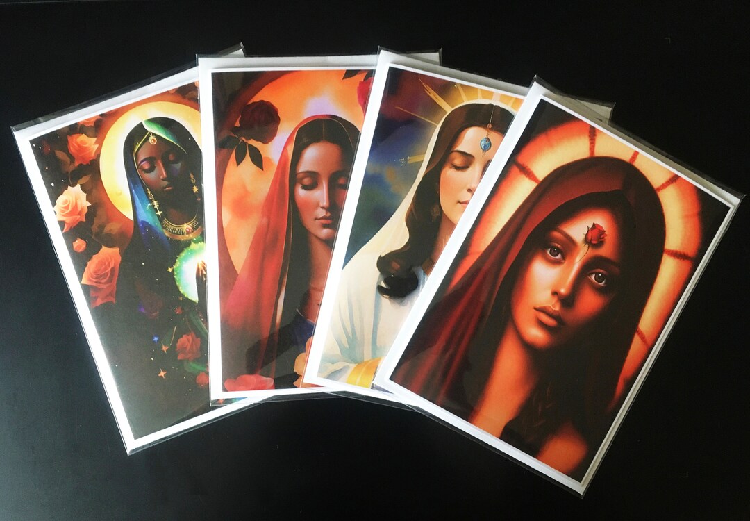 Sacred Goddess Greeting Card Set of 4 - Etsy