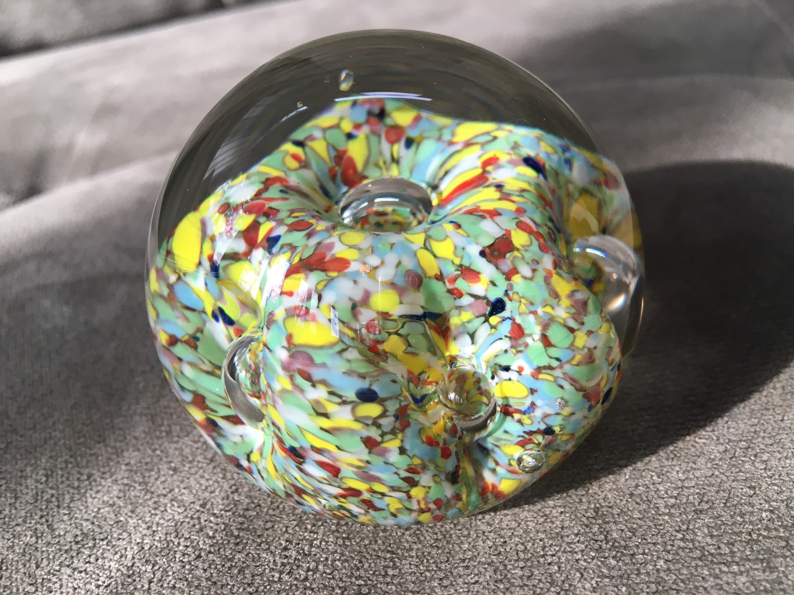 Confetti and Controlled Bubble Paperweight 2.5 | Etsy