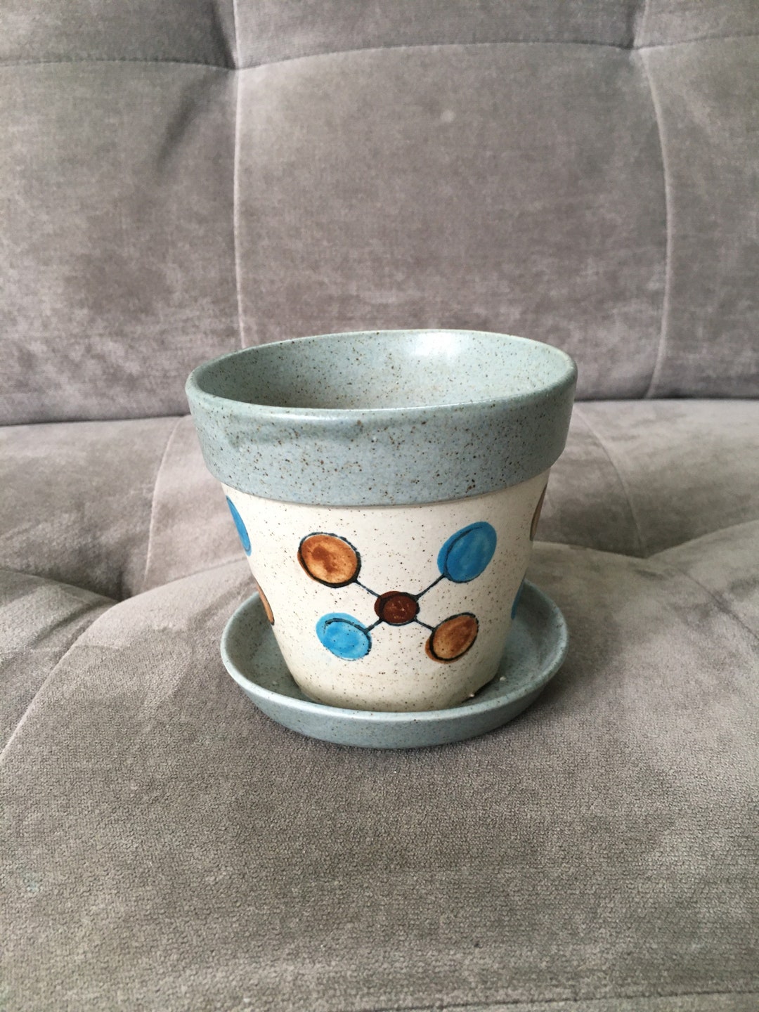 Mid Century Modern Molecule Plant Pot 4” Diameter - Etsy