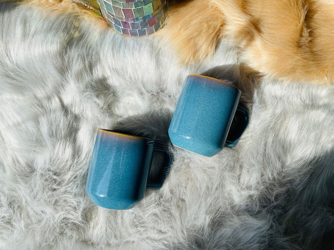 Ceramic Coffee Mug Handmade Blue Custom Mug 12 Oz - Etsy
