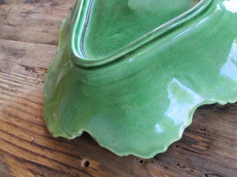 Vintage Mix and Match Italian GREEN PLATES - Set of 3 LEAVES Plates ...