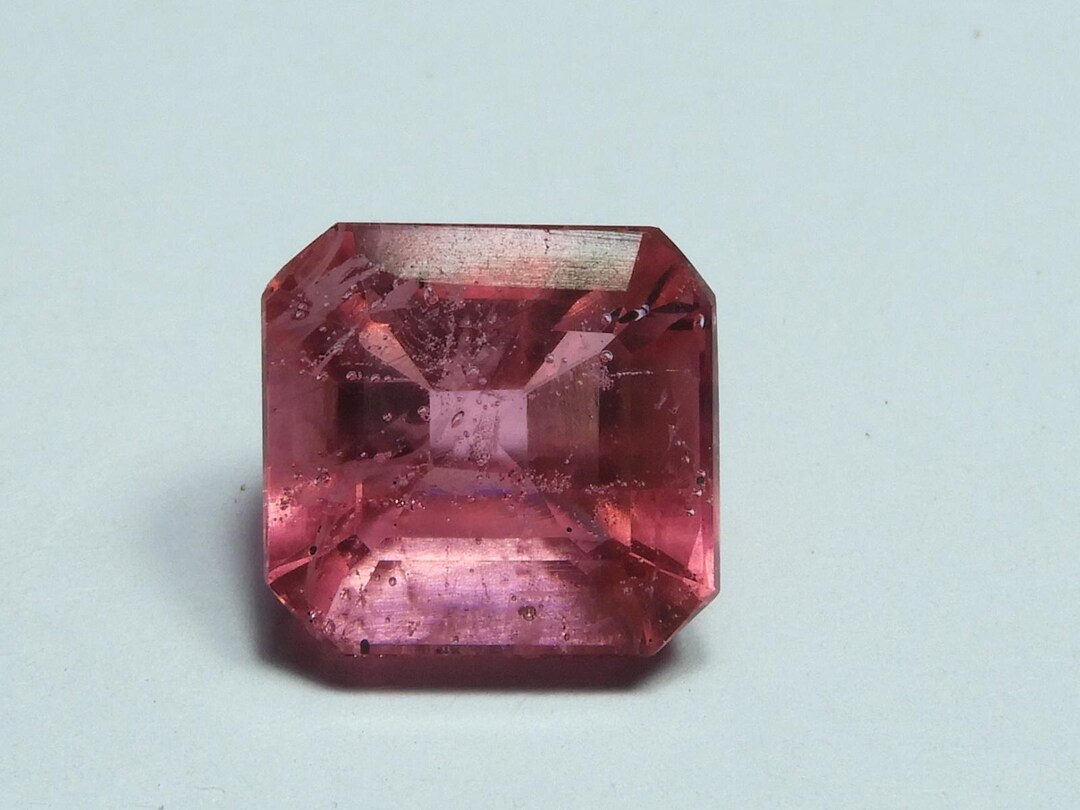 Lab Grown Baguette Ruby: Natural Inclusion Gemstone (11x10 MM) - Etsy