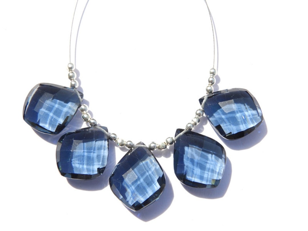 5 Stück Iolith Blau Quarz Facettierte Fancy Shaped Perlen / - Etsy.de