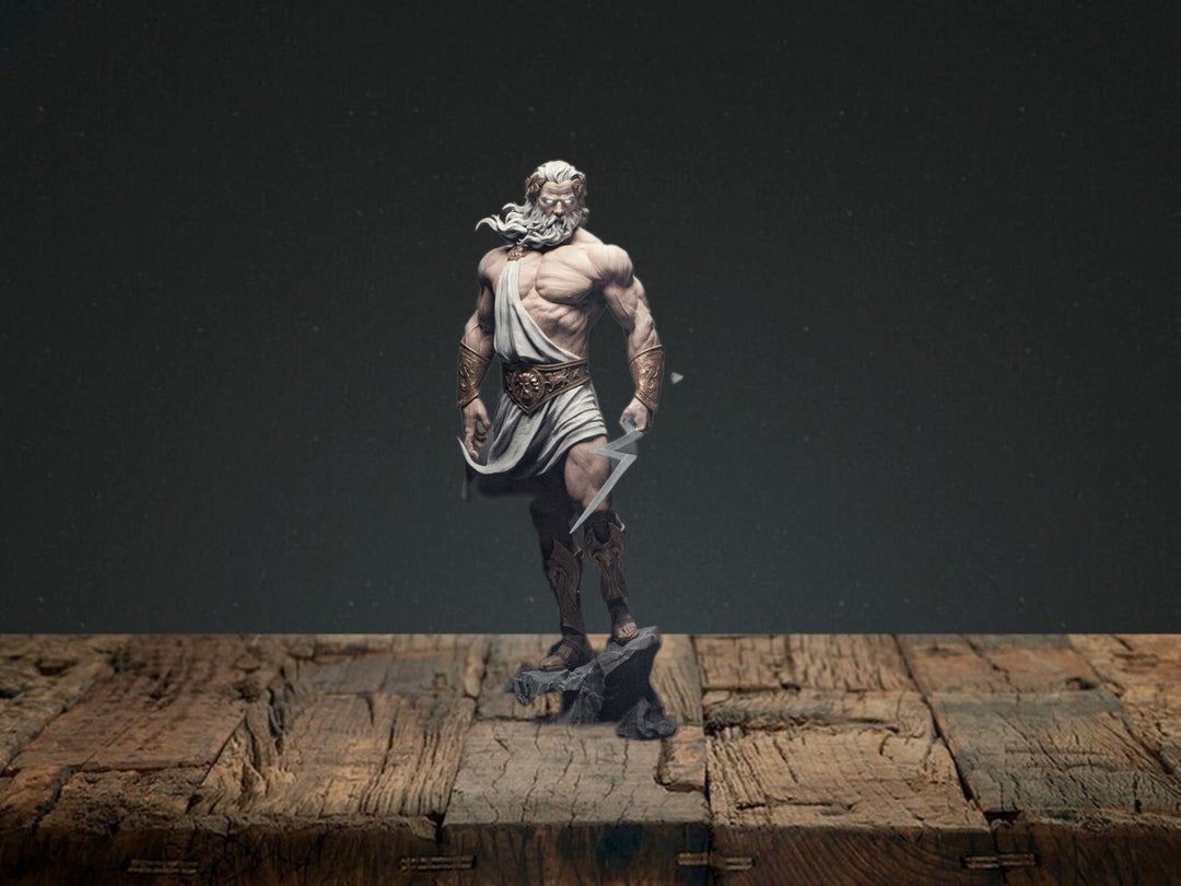 Wooden Zeus Statue,zeus Wood Handmade Statue,zeus Figure, Greek, Greek ...