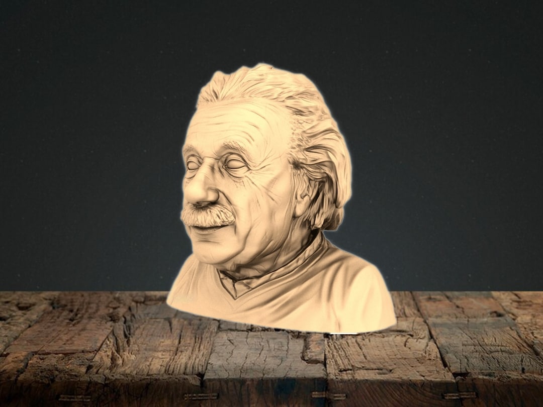 Wooden Albert Einstein Statue,albert Einstein Wood Handmade Statue ...