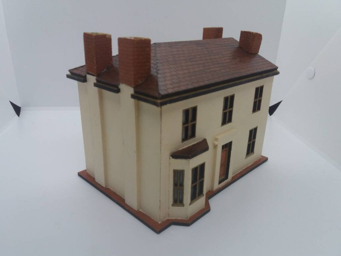 Victorian House Wooden Model Kit Including Paint - Etsy