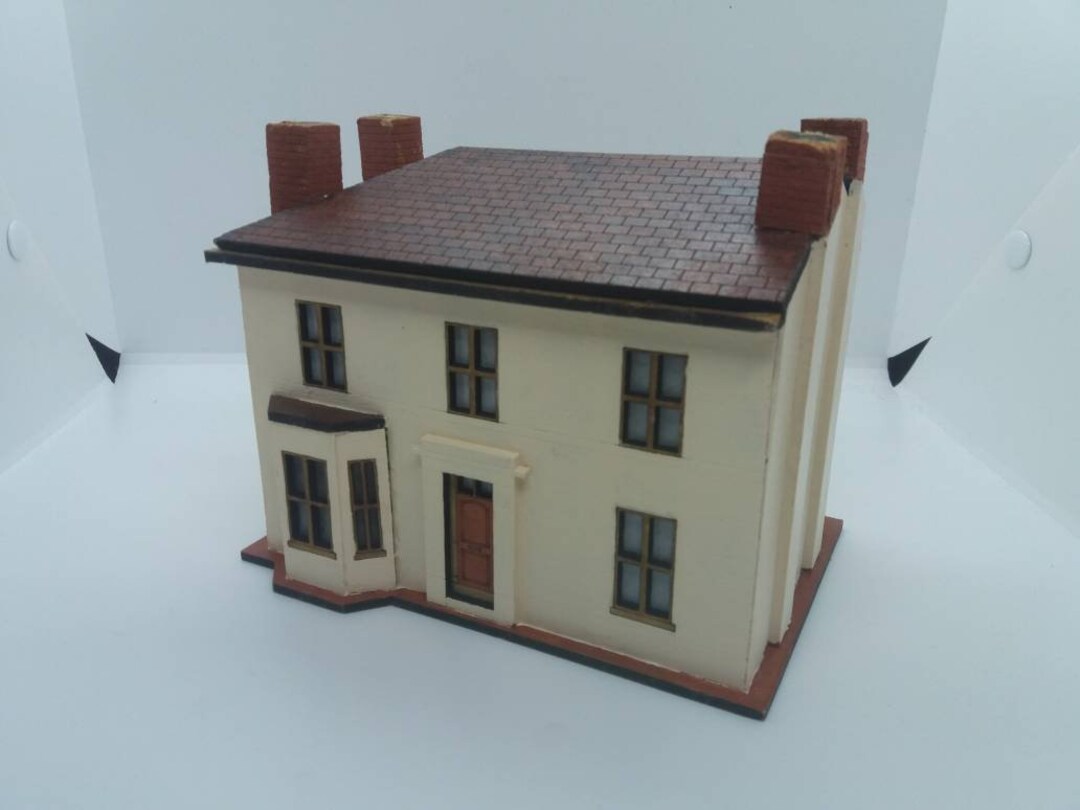 Victorian House Wooden Model Kit Including Paint - Etsy