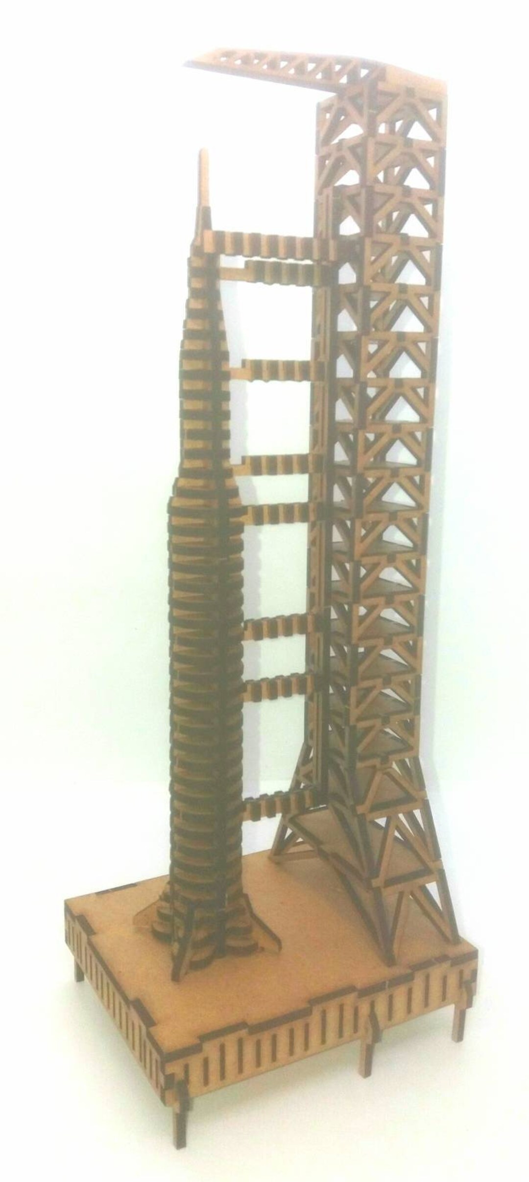 Saturn V Rocket and Launch Tower Home Made Model Kit.. HDF and Assembly ...