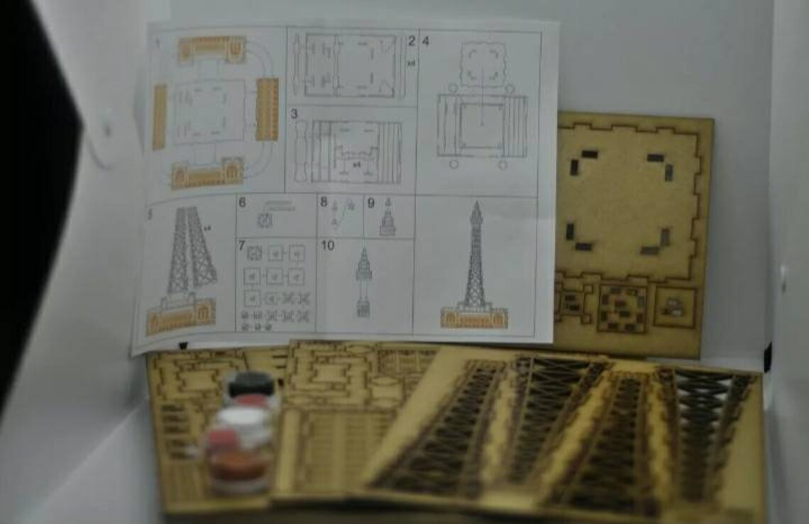 Blackpool Tower. Home Made Wooden Model Kit Inc Paint - Etsy