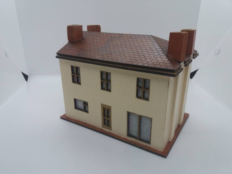Victorian House Wooden Model Kit Including Paint - Etsy