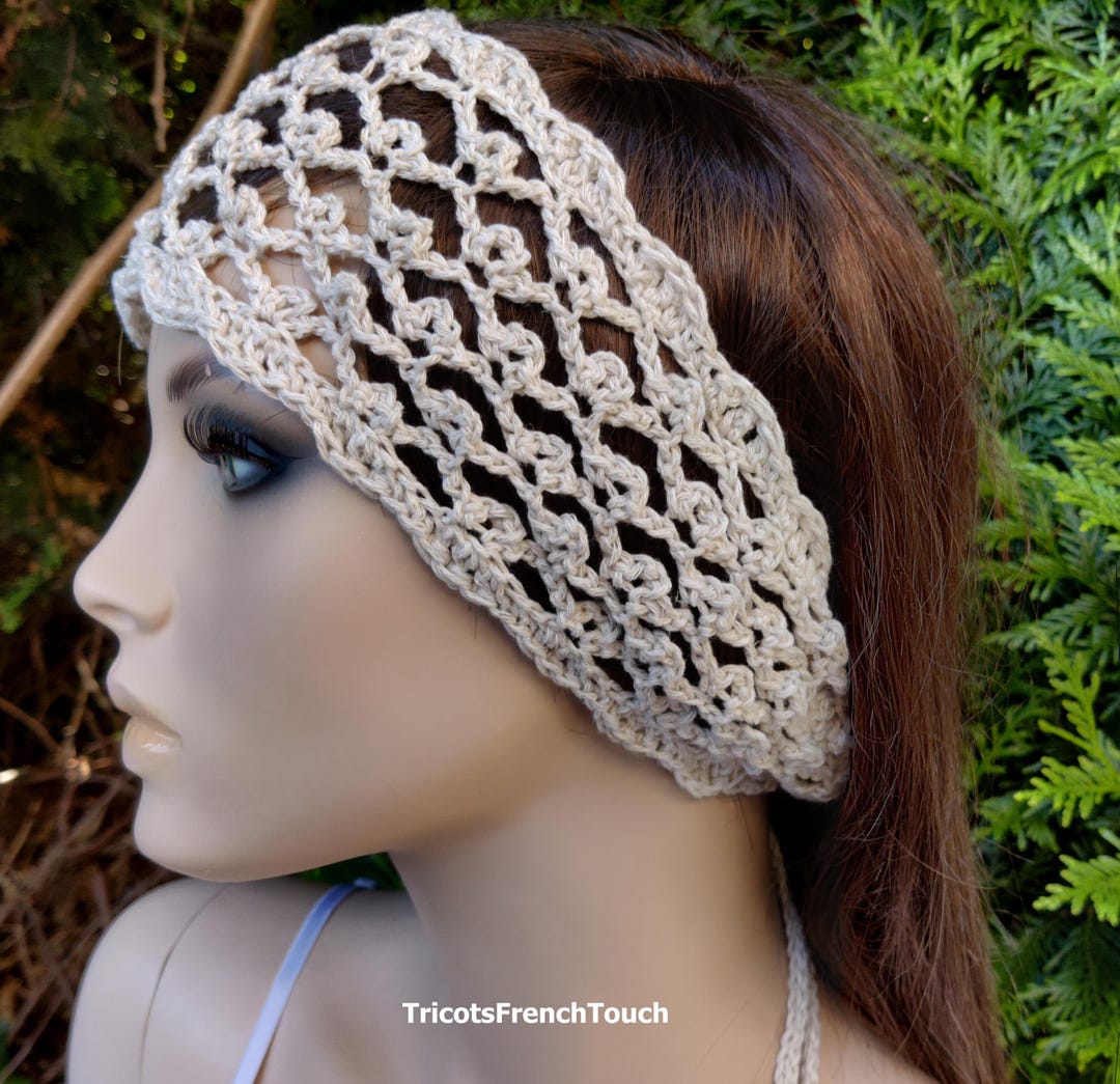 Patron PDF Bandeau Au Crochet–tutoriel Facile Débutant–accessoires De ...