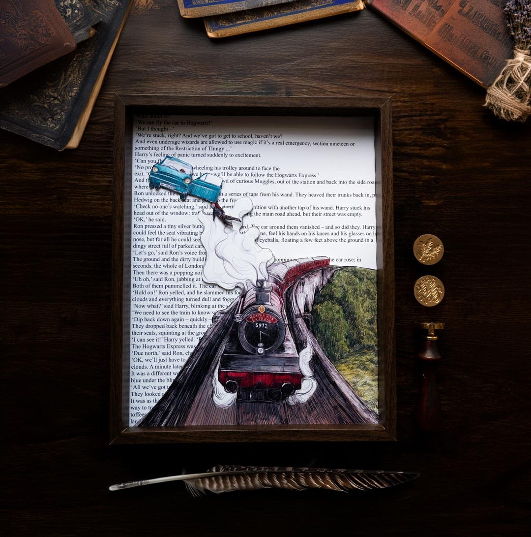 Handmade Diorama Dictionary Art Print, Vintage Book Page Art Decorative ...