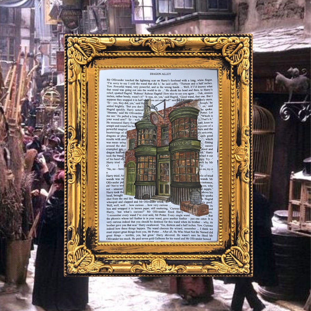 Original Illustration, Book Page Art Decorative , Fantasy Inspired - Etsy