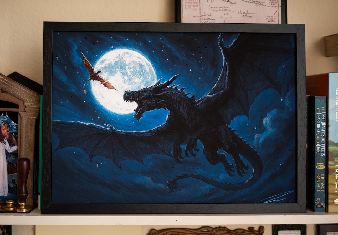 The Dragon's Chosen Art Print | Fourth Wing Inspired Fan Art | Tairn ...
