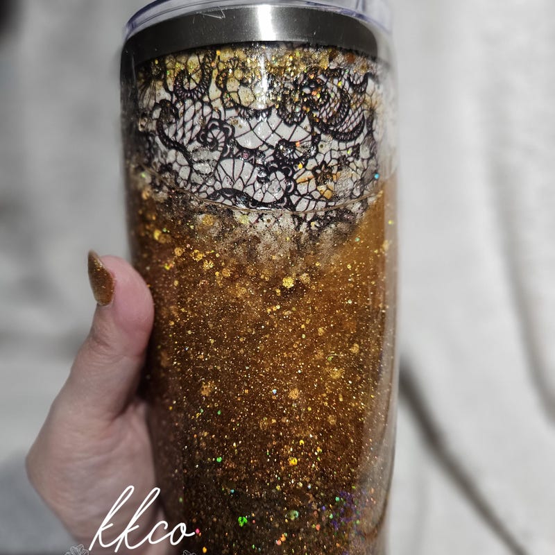 Lace Epoxy Tumbler - Etsy