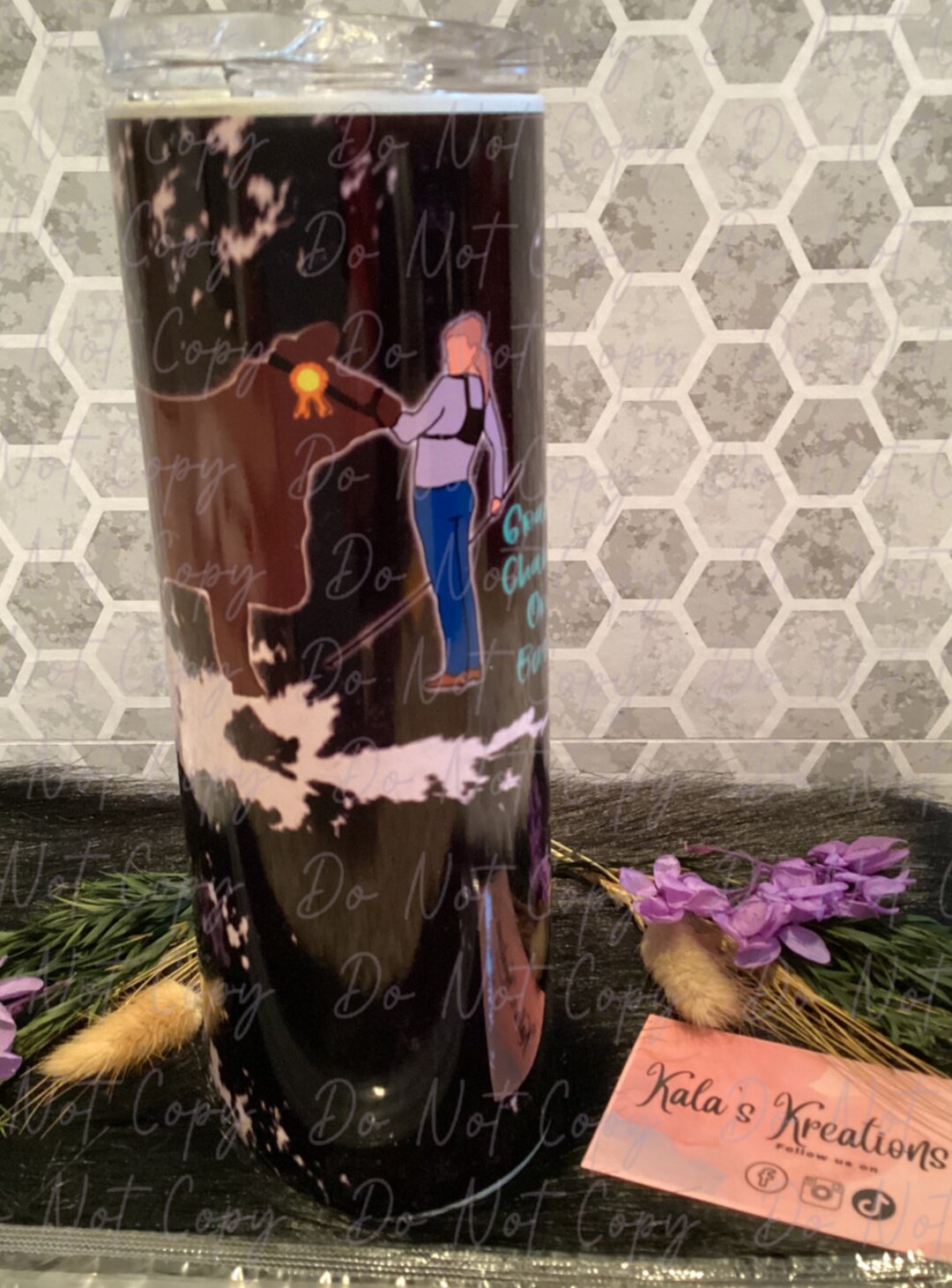 20oz Cowgirl Full Body Sublimation Tumbler "grand Champ or Bust" Cow ...