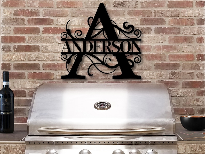 Metal Sign Personalized Family Name Metal Art Family Name - Etsy