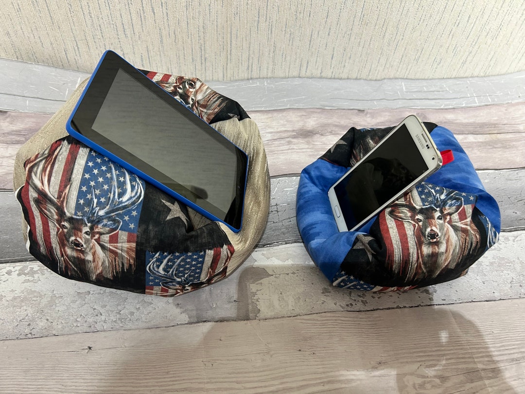 USA Flaf Stag iPad Pro iPad Stand Beanbag Support Pillow Kindle Device ...