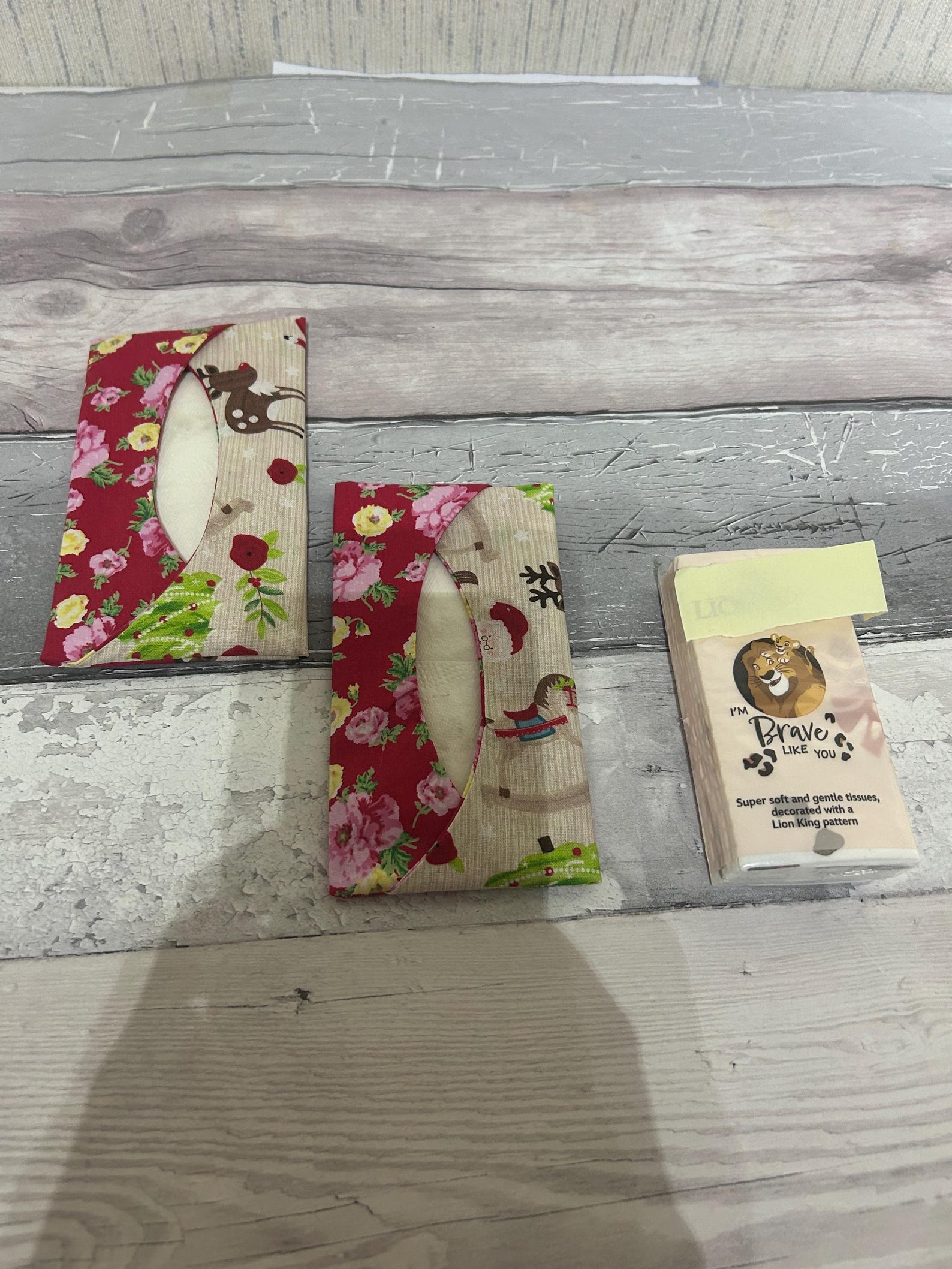 Fabric Handy Hanky Tissue Holder Tissue Cover. Pocket Tissue Wallet ...