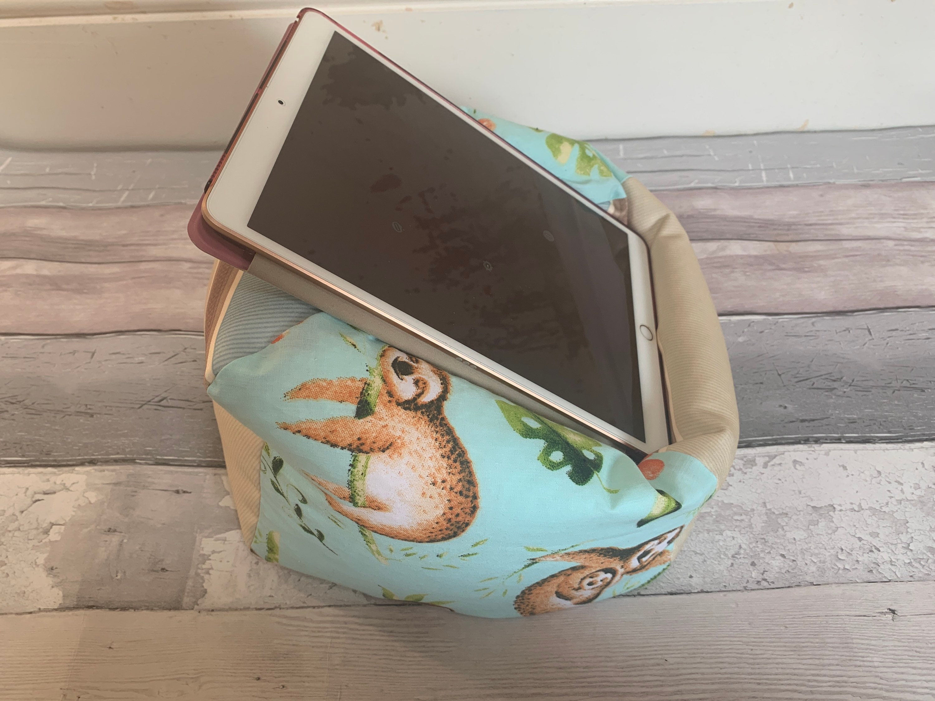 Sloth Ipad Pro Ipad Stand Beanbag Support Pillow Kindle Device - Etsy UK