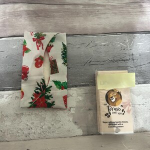 Fabric Handy Hanky Tissue Holder Tissue Cover. Pocket Tissue Wallet ...