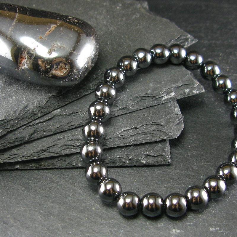 Hematite Bracelet - Etsy